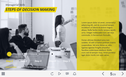 5-Step Slider — Captivate Template – eLearningchips