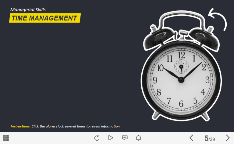 Clickable Clocks — Lectora Template – eLearningchips