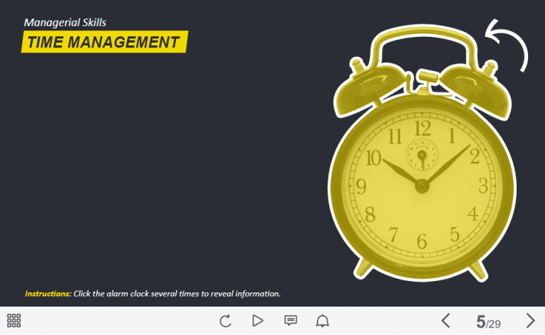 Clickable Clocks — Lectora Template – eLearningchips