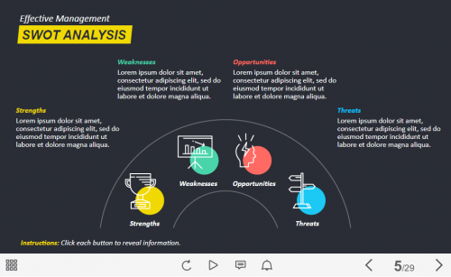 Four Icon Buttons — Lectora Template – eLearningchips