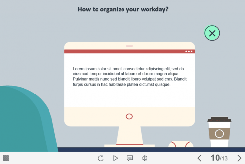 Interactive Office Interior — Captivate Template – eLearningchips