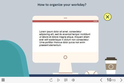 Interactive Office Interior — Storyline Template – eLearningchips