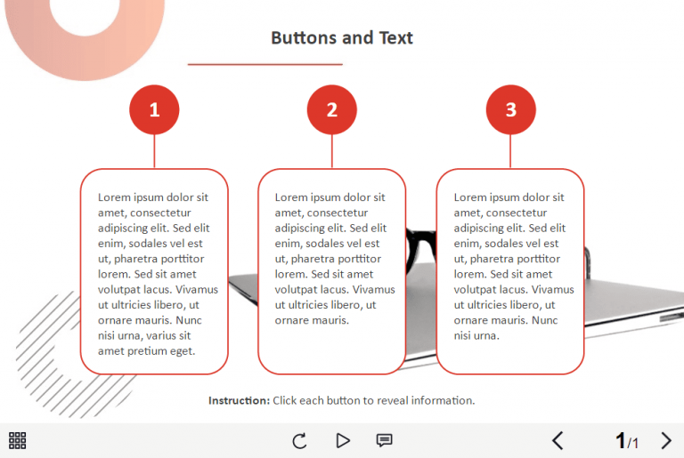 Round Buttons — Storyline Template – eLearningchips