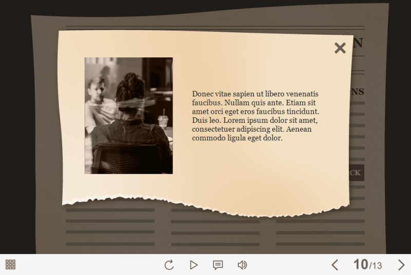 Clickable Newspaper Subheadings — Storyline Template – eLearningchips