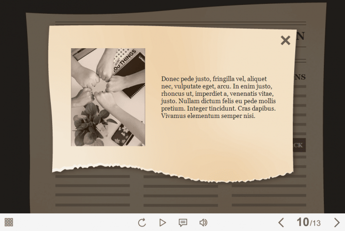 Clickable Newspaper Subheadings — Storyline Template – eLearningchips