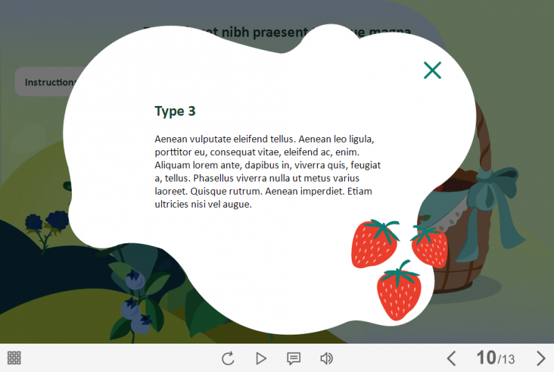 Draggable Berries — Storyline Template – eLearningchips