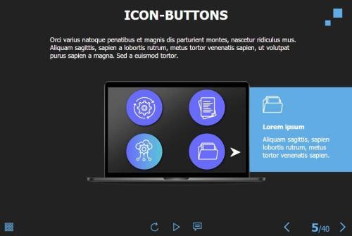 Blue Buttons — Storyline Template – eLearningchips