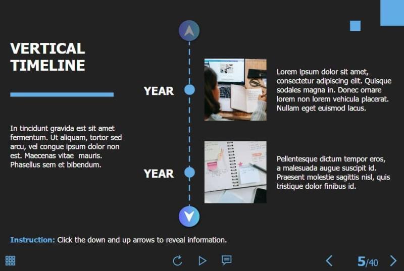Vertical Timeline — Storyline Template – eLearningchips