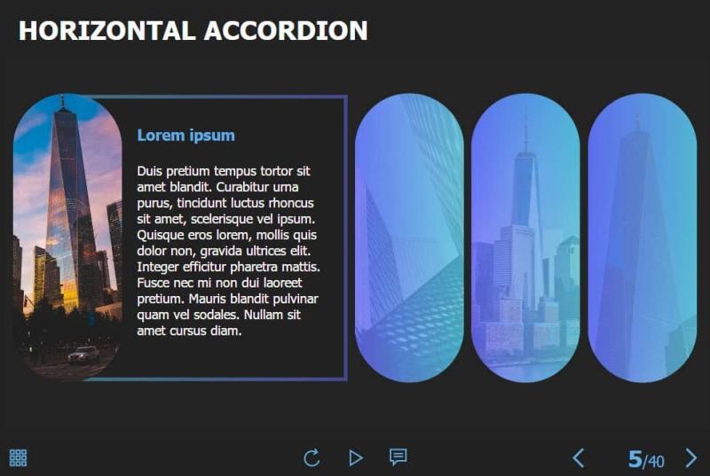 Horizontal Accordion — Storyline Template – eLearningchips