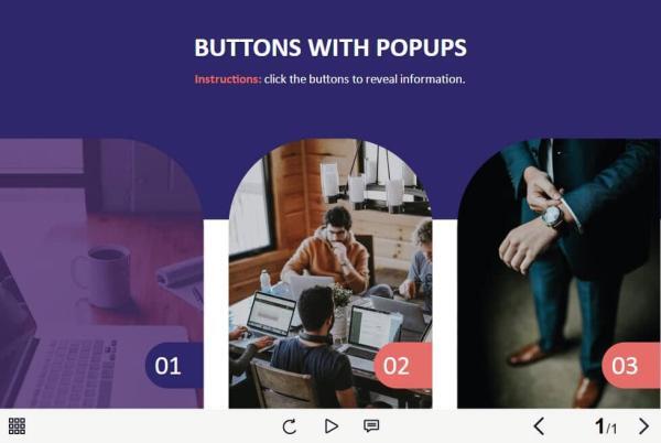Three Clickable Images — Storyline Template – eLearningchips