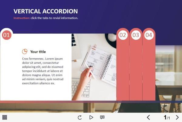 Horizontal Accordion — Storyline Template – eLearningchips