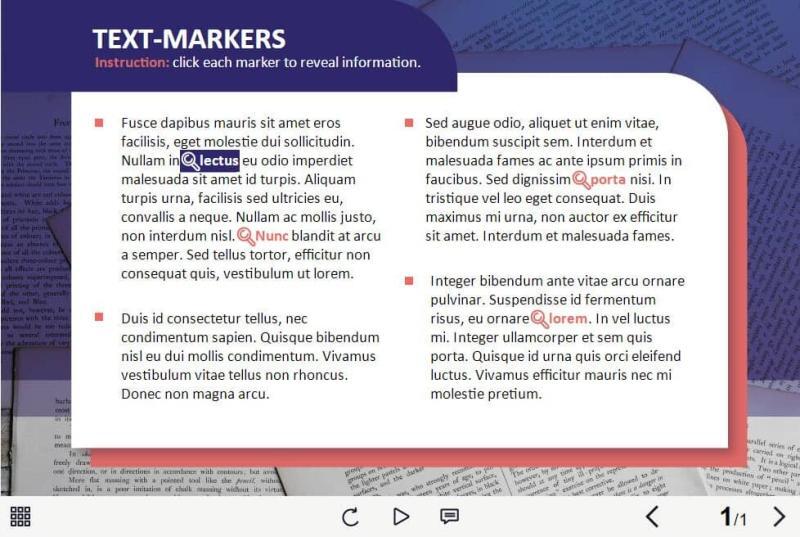 Text Markers — Storyline Template – eLearningchips