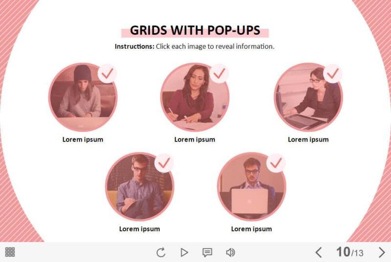 Clickable Round Images — Storyline Template – eLearningchips