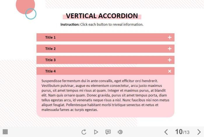 Vertical Accordion — Storyline Template – eLearningchips