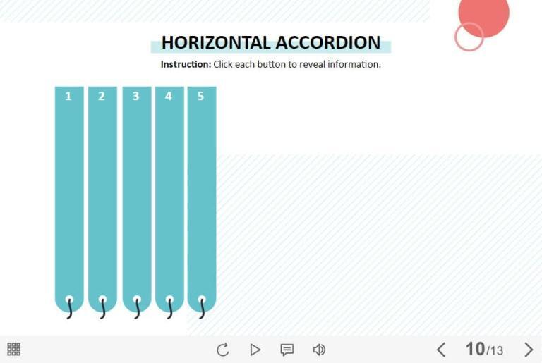 Horizontal Accordion — Storyline Template – eLearningchips