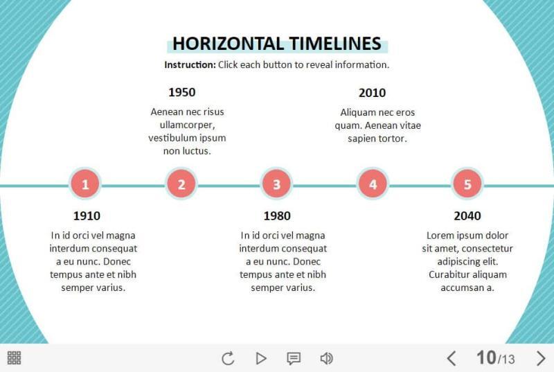 Horizontal Timeline — Storyline Template – eLearningchips