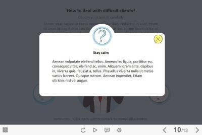 Question Mark Buttons — Download Articulate Storyline Template