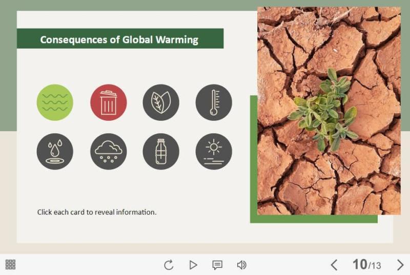 Global Warming Icons — Download Articulate Storyline Template