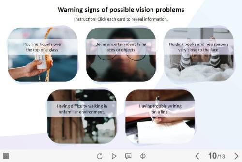 Vision Problem Cards — Download Articulate Storyline Template