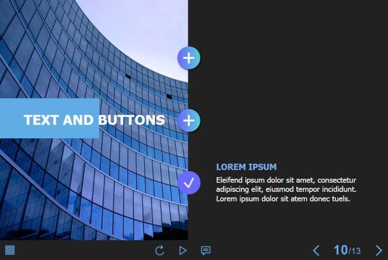 Round Buttons — Download Trivantis Lectora Template