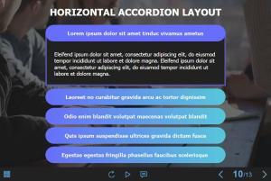 Vertical Accordion — Download Trivantis Lectora Template
