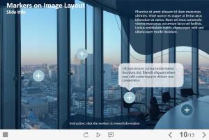Four Round Markers — Download Trivantis Lectora Template