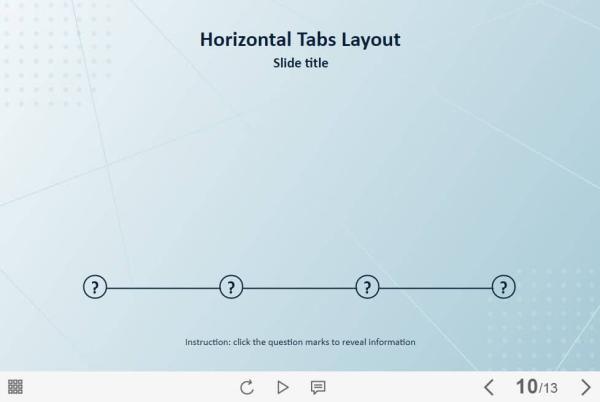 Horizontal Tabs — Download Trivantis Lectora Template