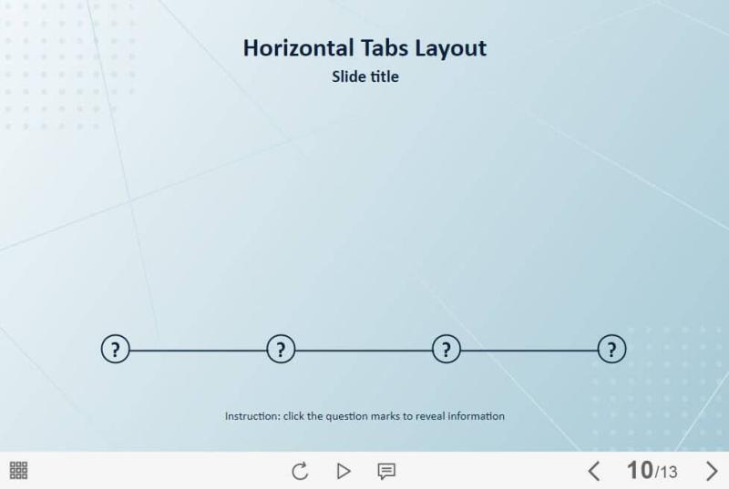 Horizontal Tabs — Download Trivantis Lectora Template