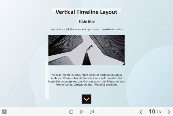 Vertical Slideshow — Download Trivantis Lectora Template