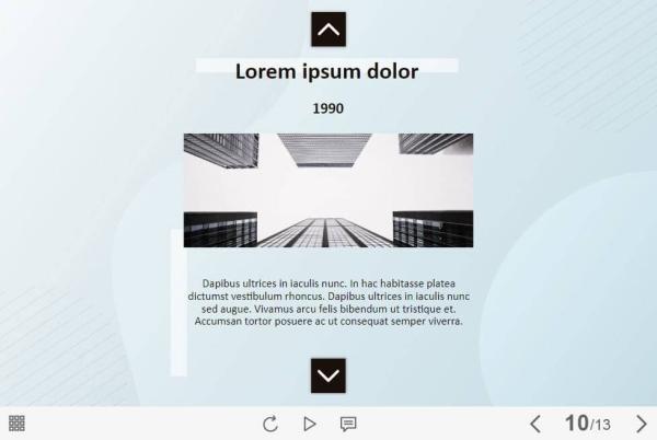 Vertical Slideshow — Download Trivantis Lectora Template