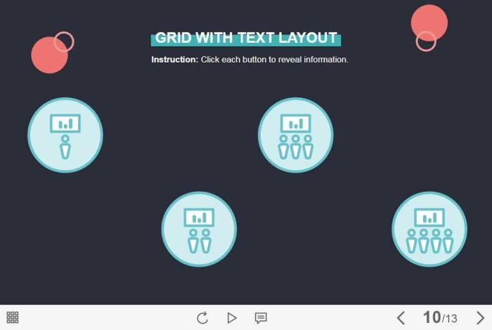 Clickable Icons — Download Trivantis Lectora Template