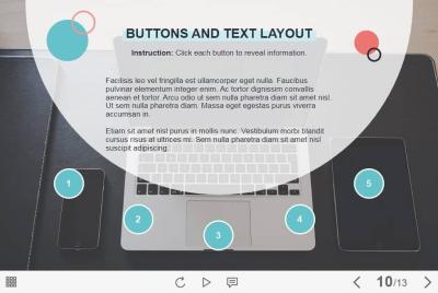 Five Tabs — Download Trivantis Lectora Template