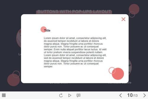 Round Buttons with Pop-ups — Lectora Template – eLearningchips