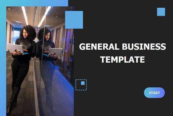 Dark Theme Business Course Starter Template — Trivantis Lectora – eLearningchips