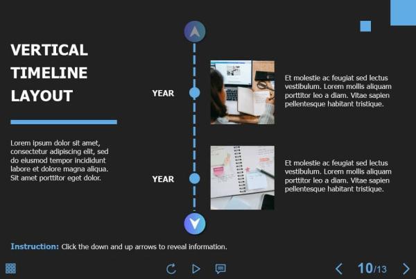 Vertical Timeline — Download Adobe Captivate Template