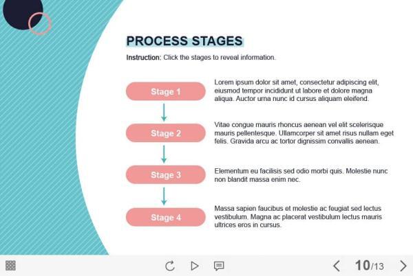 Process Stages — Download Adobe Captivate Template