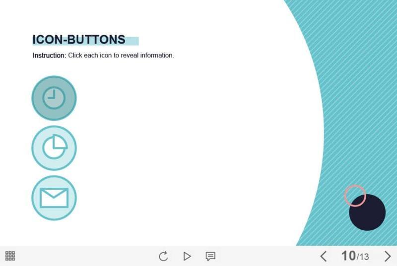 Clickable Icons — Download Adobe Captivate Template