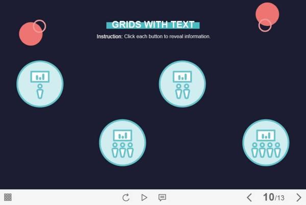 Clickable Icons — Download Adobe Captivate Template