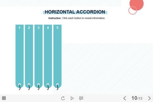 Horizontal Accordion — Download Adobe Captivate Template