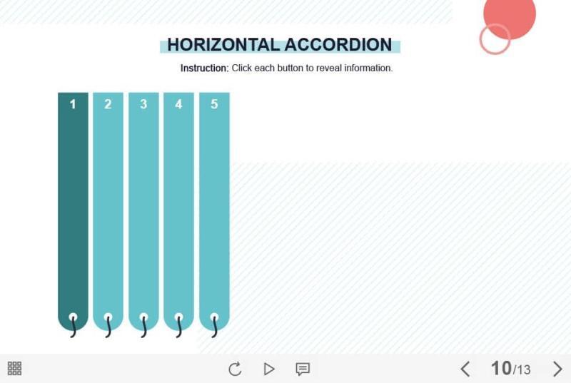 Horizontal Accordion — Download Adobe Captivate Template
