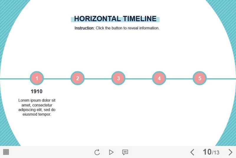 Horizontal Timeline — Download Adobe Captivate Template