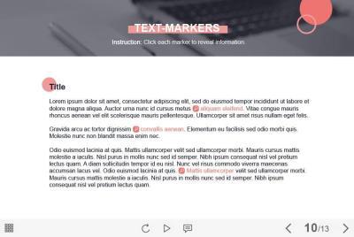 Text Markers — Download Adobe Captivate Template