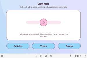 Three Horizontal Tabs — Storyline Template – eLearningchips