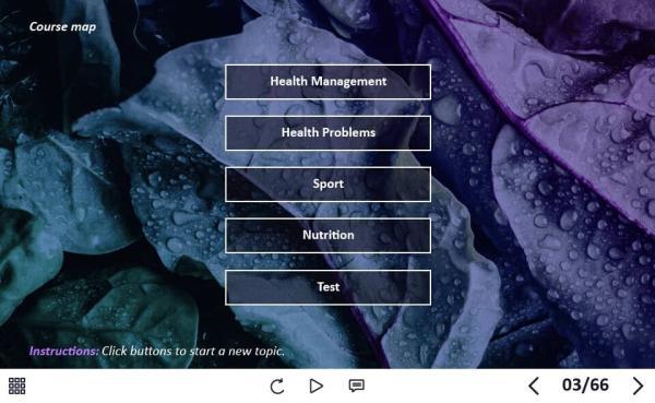 Healthy Lifestyle Course Starter — Adobe Captivate Template