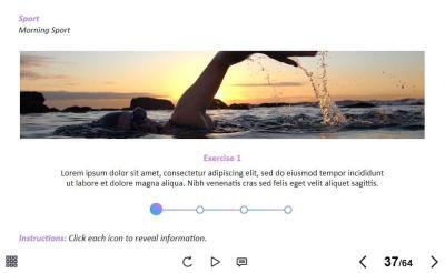 Healthy Lifestyle — Download Trivantis Lectora Templates