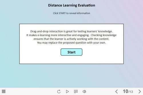 Distance Learning Evaluation Quiz — Download Articulate Storyline Template