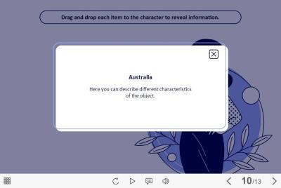 Draggable Continents — Download Articulate Storyline Template