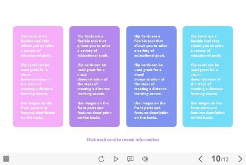 Colorful Flip Cards — Download Articulate Storyline Template