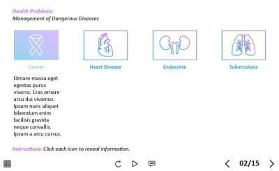 Dangerous Diseases Buttons — Download Adobe Captivate Template