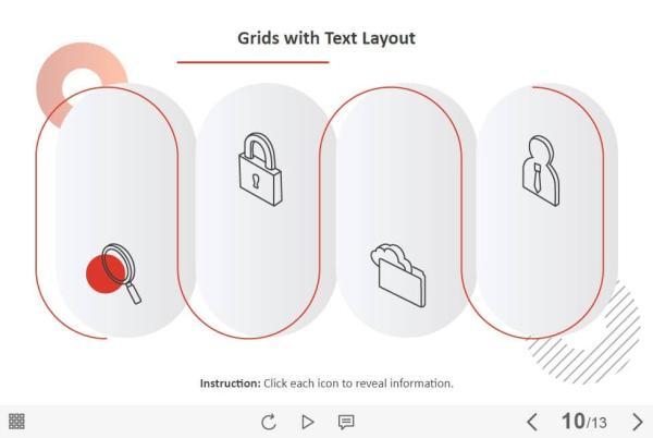 Clickable Icons — Download Trivantis Lectora Template